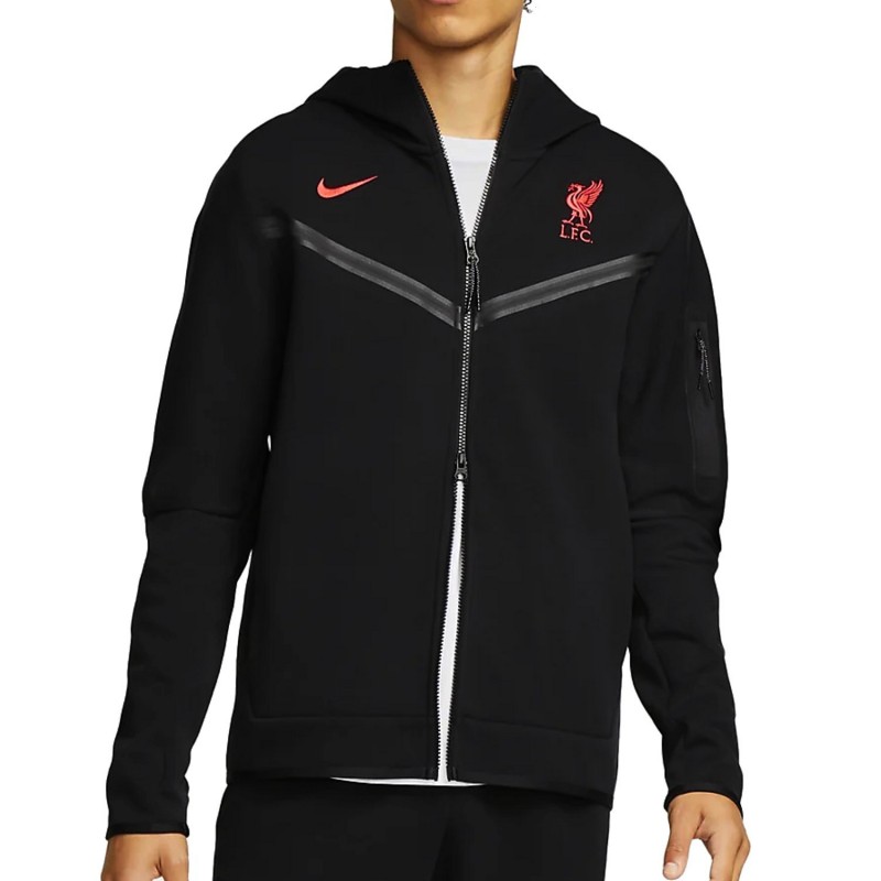 Liverpool FC Tech Fleece Black Presentation Tracksuit 2022 23 Nike
