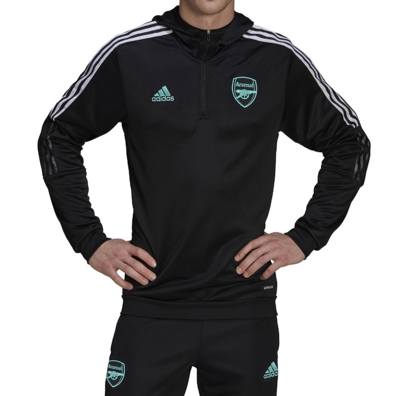 Chandal negro de entreno capucha Arsenal 2022 - Adidas - SportingPlus.net