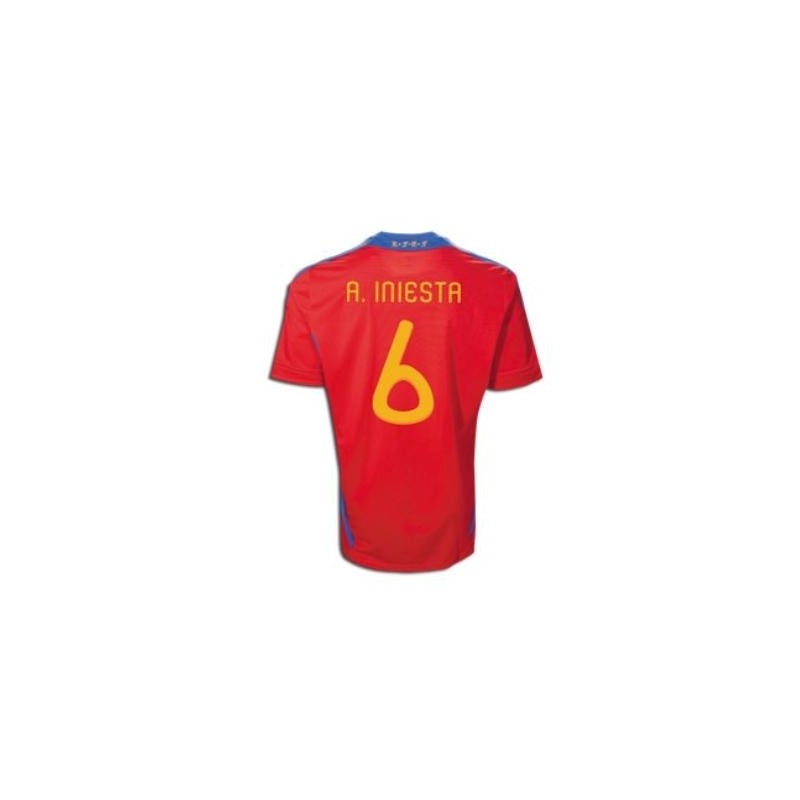 Maglia Nazionale Spagna Home 10/12 Iniesta 6 by Adidas - SportingPlus ...