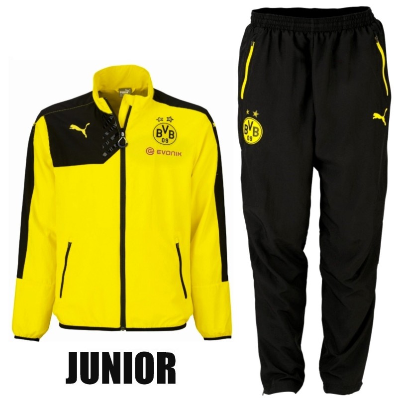 KIDS - BVB Borussia Dortmund presentation tracksuit 2015/16 - Puma ...