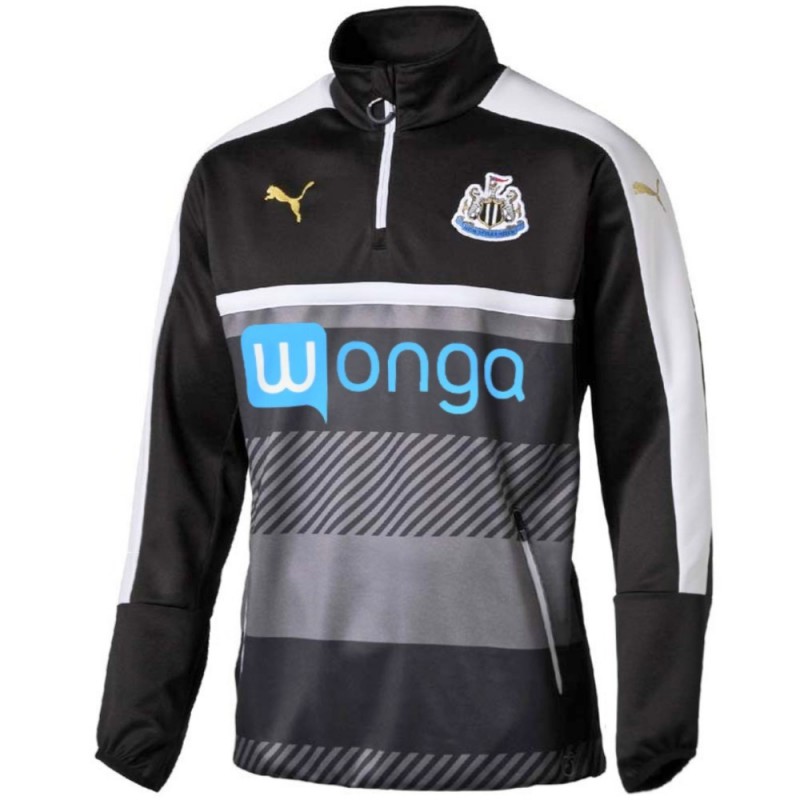 Newcastle United training tech sweatshirt 2016/17 black - Puma ...